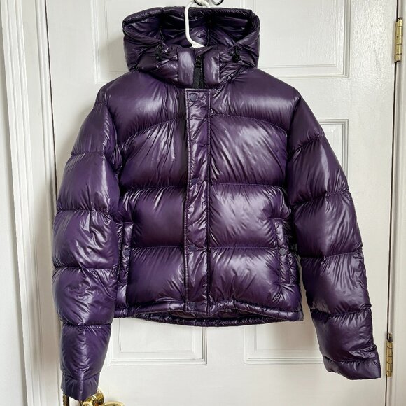 Aritzia | Jackets & Coats | Aritzia Super Puff Purple Puffer Coat ...